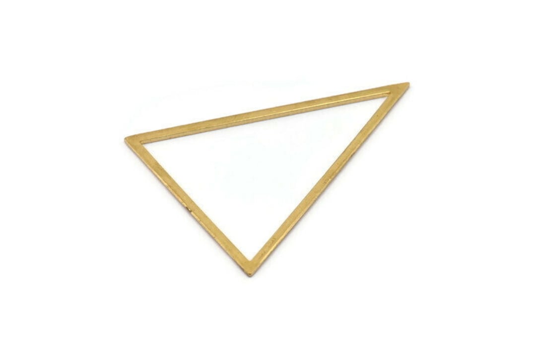 Brass Triangle Ring, 6 Raw Brass Triangles (53x53x40mm) Bs-1307 - Etsy