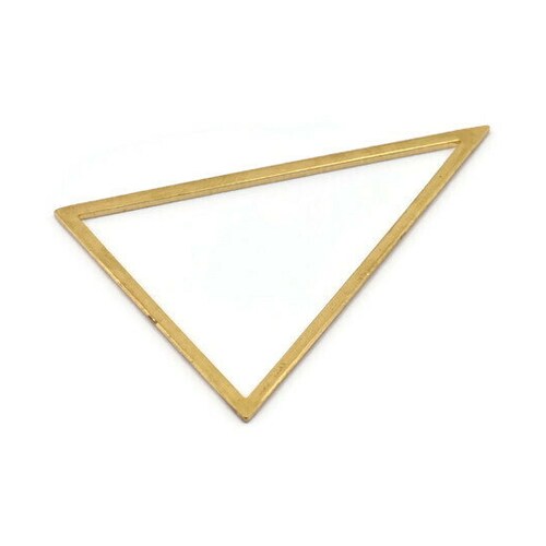 Brass Triangle Ring 6 Raw Brass Triangles 53x53x40mm - Etsy