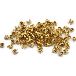 Brass Chain Connector, 250 Raw Brass Ball Chain Connector Clasps (2mm ...