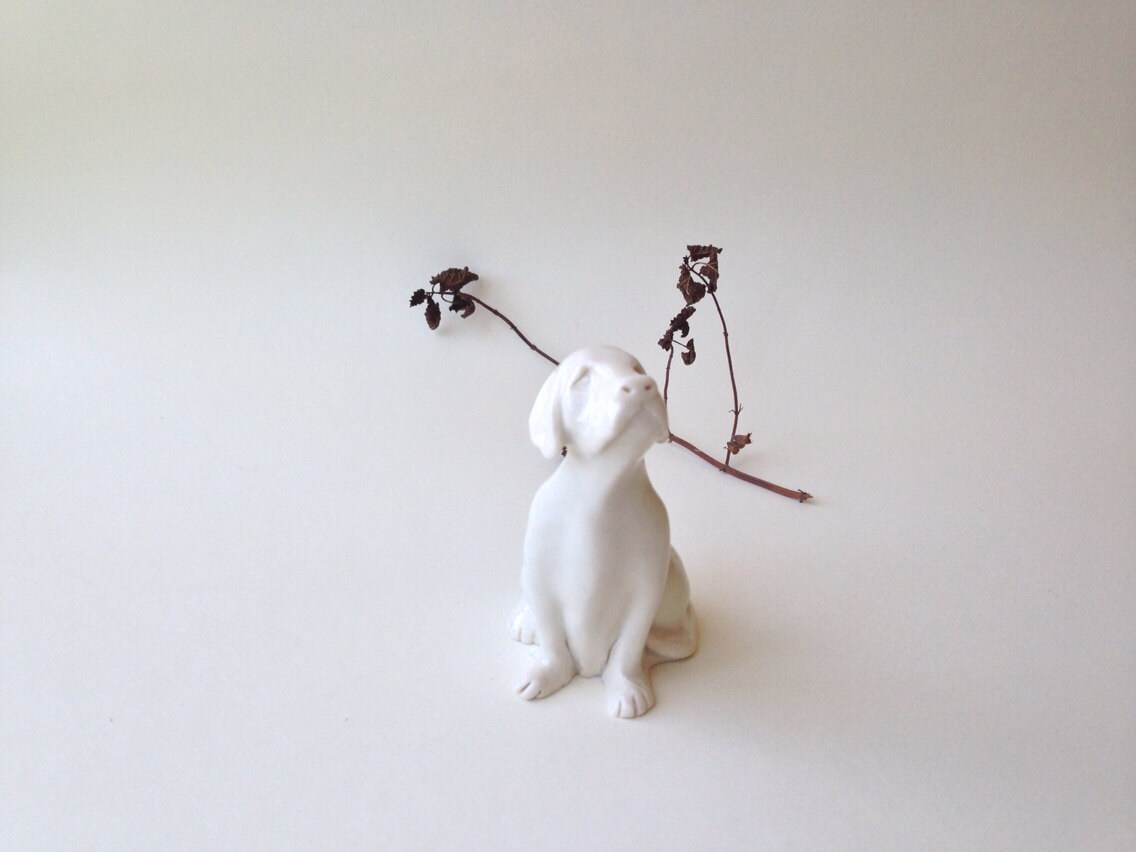 Dog Labrador Porcelain Dog Labrador Dog Ceramic Dog by | Etsy