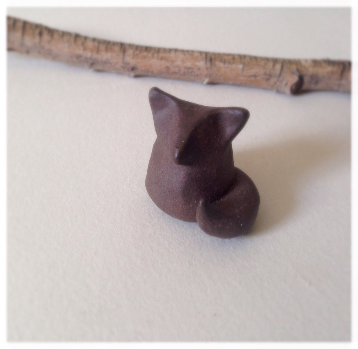 Fox Clay Fox Red Fox Ceramic Fox Miniature Fox Animal Totem - Etsy