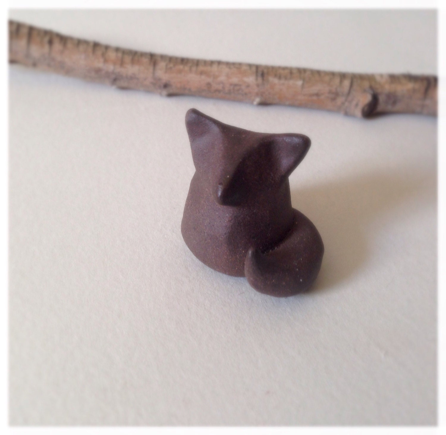 Fox Clay Fox Red Fox Ceramic Fox Miniature Fox Animal Totem | Etsy