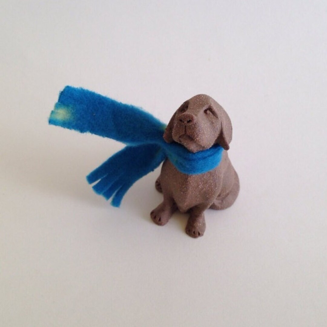 Dog, Chocolate Labrador, Labrador, Ceramic Dog Clay, by Creationm - Etsy