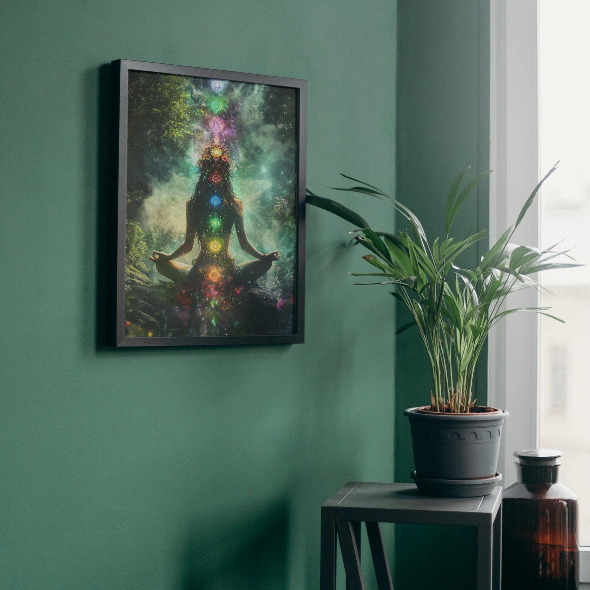 Chakra Energy Meditation Poster – Spiritual Awakening Wall Art, Yoga ...