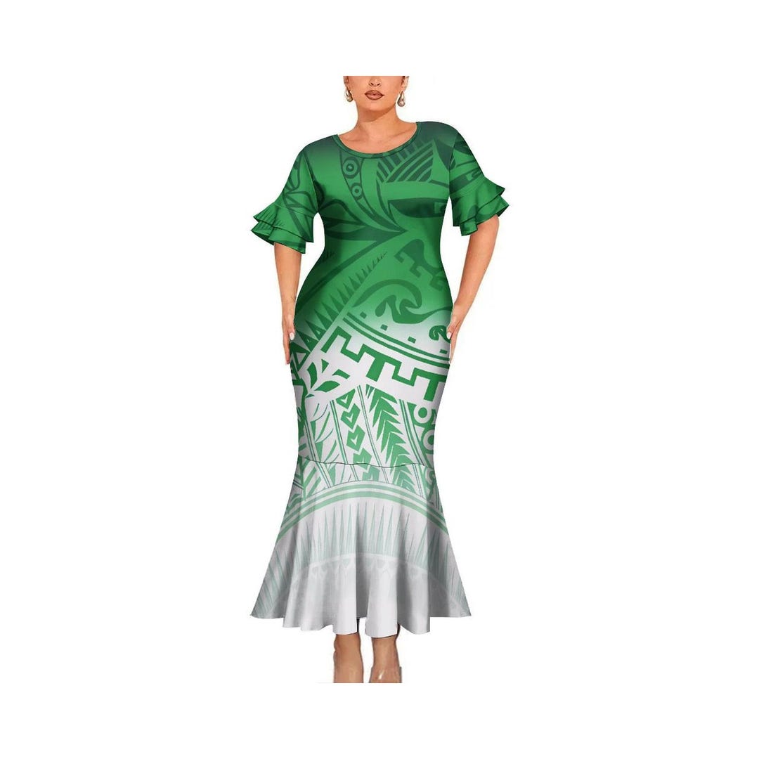 Gowns Polynesian Design Plus Size Womens Clothing 6XL High Quality ...