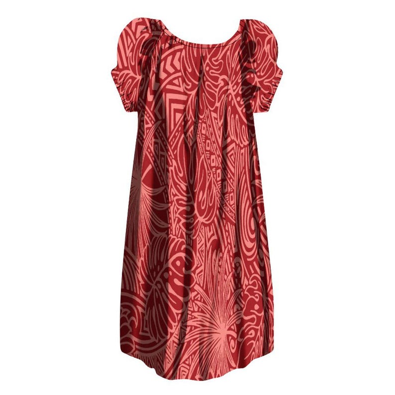 Custom Polynesian Island Style Dress Breathable Plus Size Women Custom ...