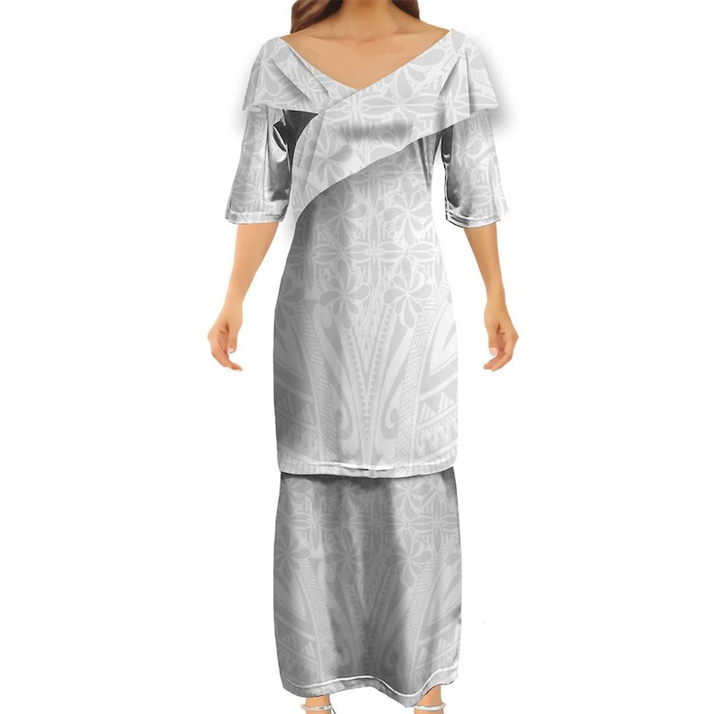 New Style Custom Tonga Polynesian Tribal Dresstraditional Women Clothes ...
