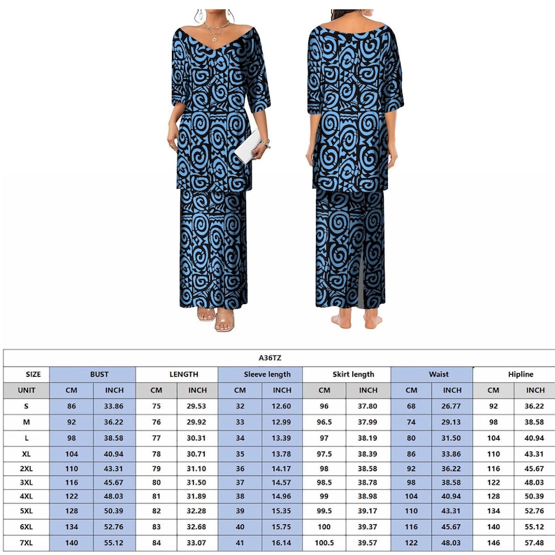 New Arrival Print Polynesian Tribal Samoan Puletasi Custom V Neck Top ...