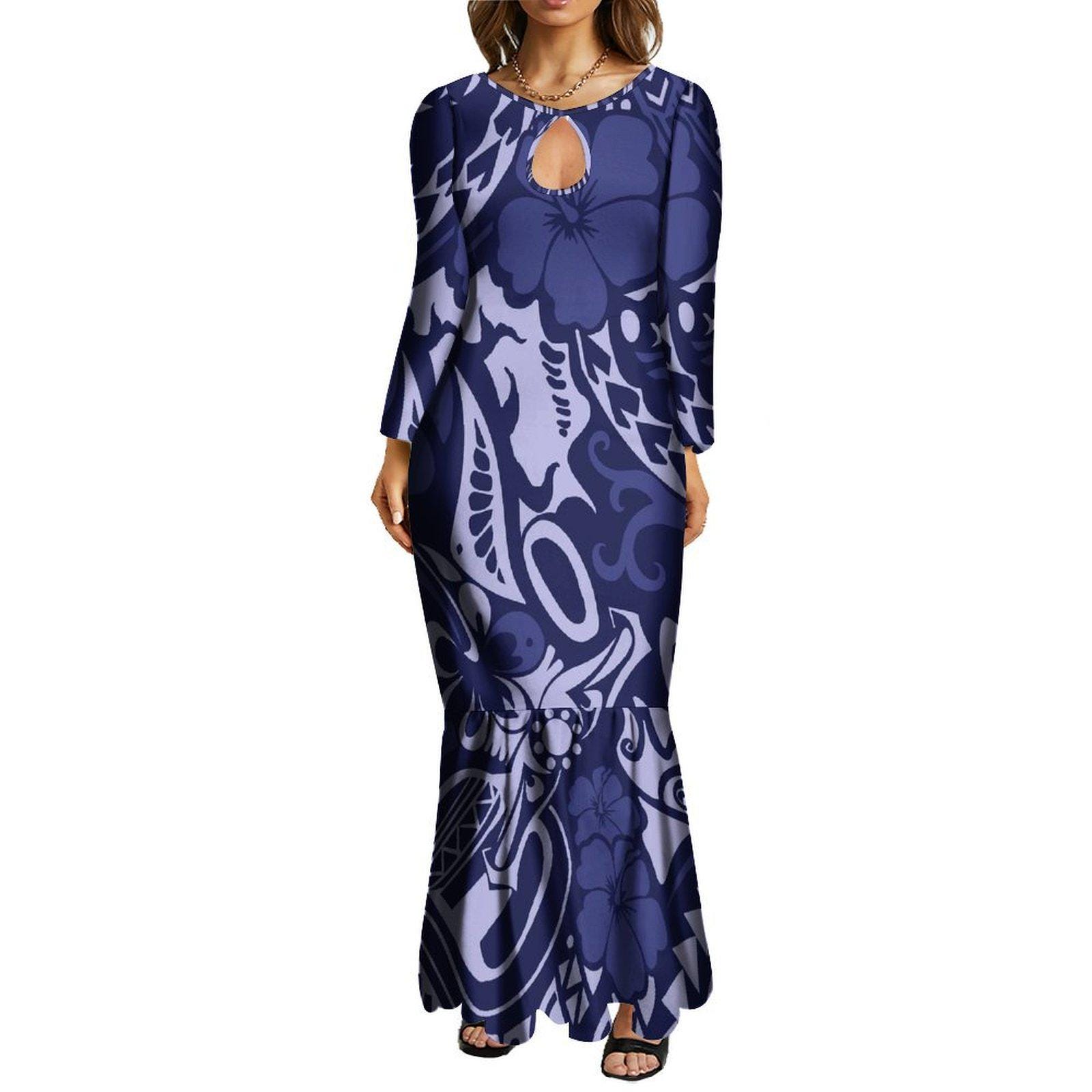 New Maxi Fishtail Mermaid Dress Wholesale Price Polynesian Tribal ...