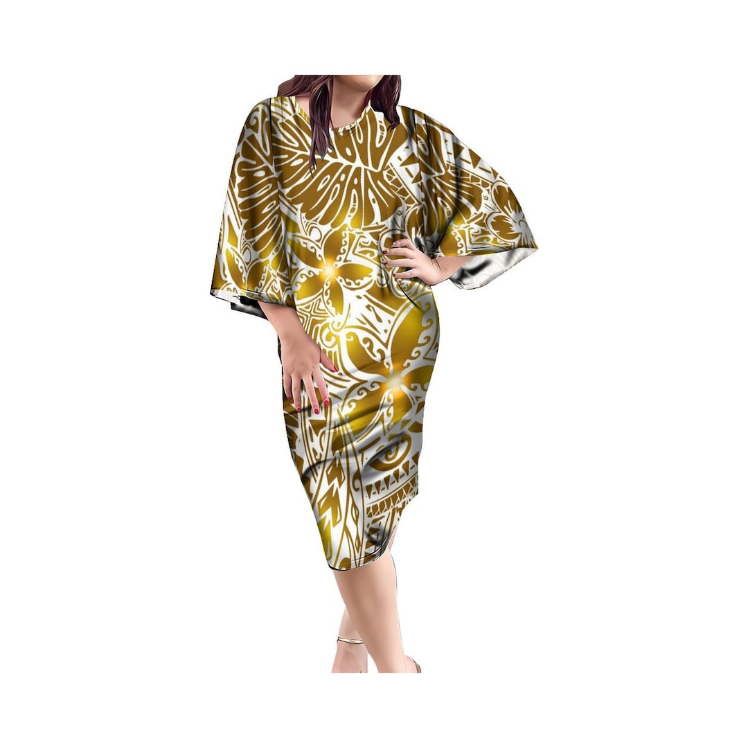 Polynesian Tribal Island Dress Plus Size Women Dress 6XL New Design ...
