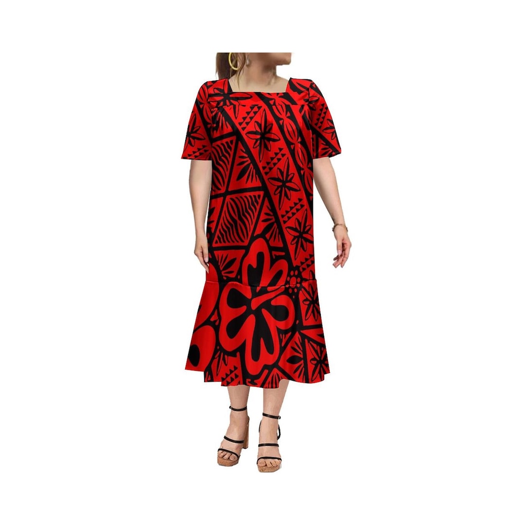 Free Shipping Custom Micronesian Dress Mumu Tonga Polynesian Clothing ...