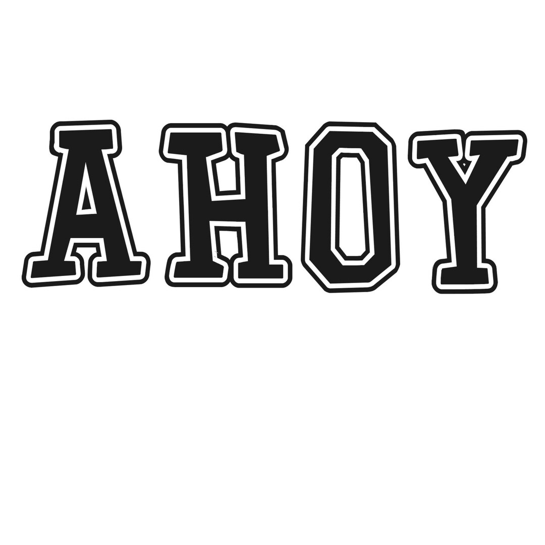 AHOY Svg - Etsy