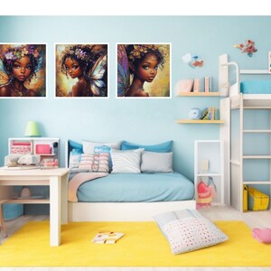 Melanated Fairy, Digital Art, Black Digital Wall Art, Gift for Her ...
