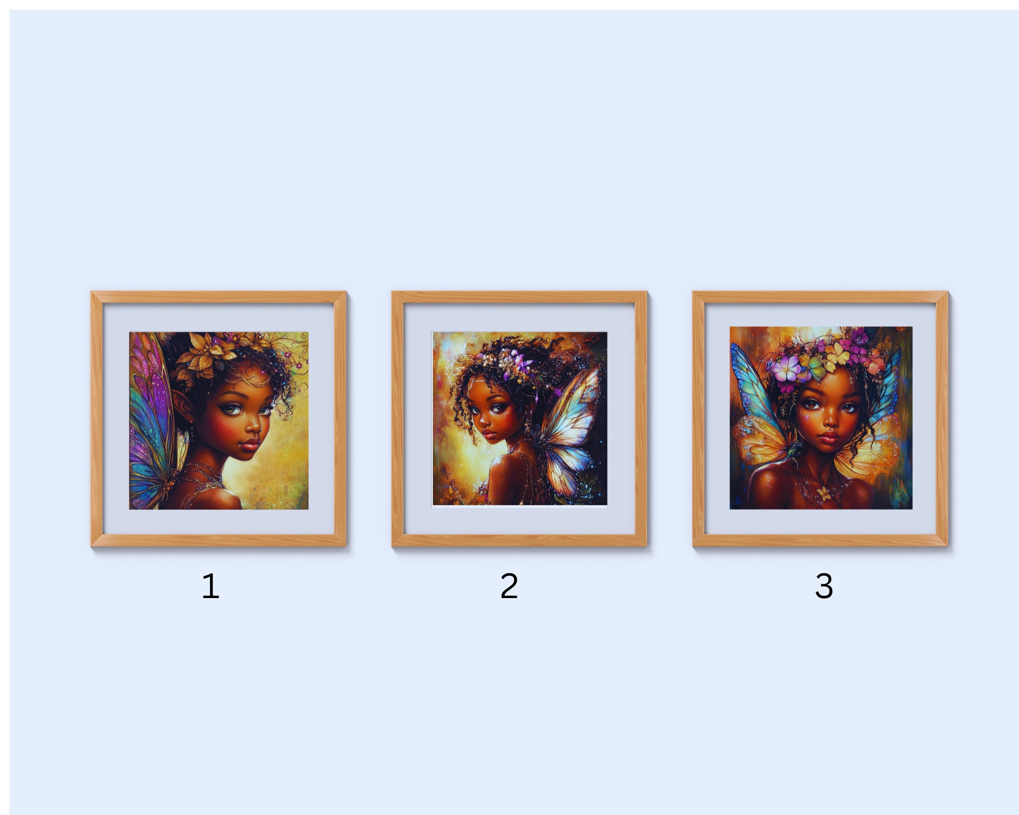 Melanated Fairy, Digital Art, Black Digital Wall Art, Gift for Her ...