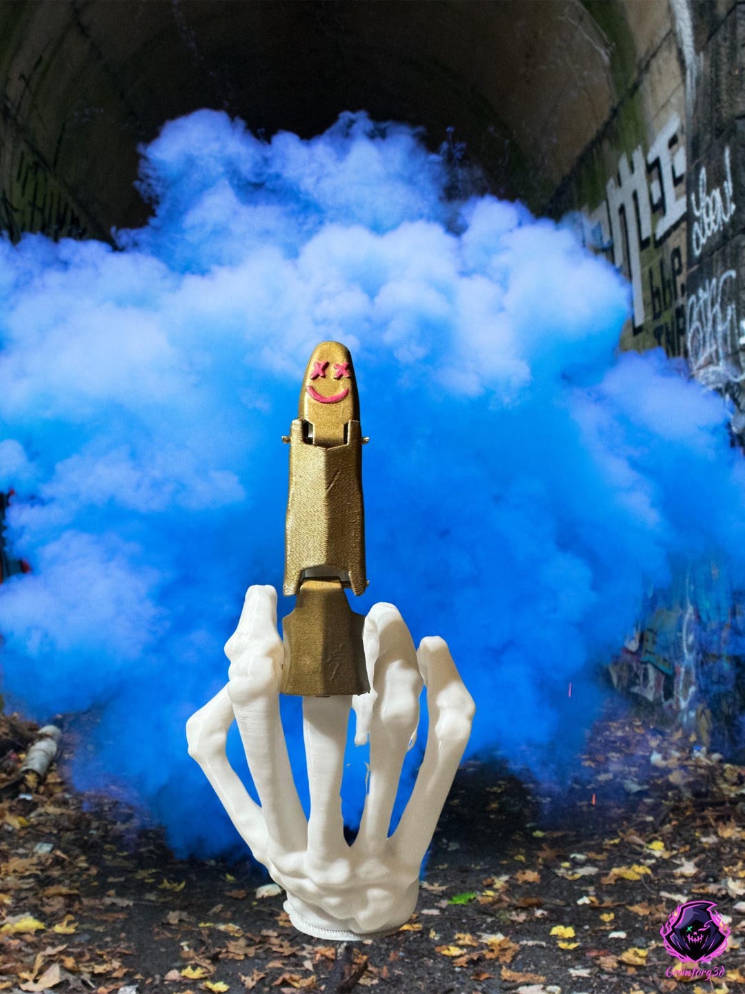 Jinx Mechanical Finger - League of Legends : Arcane L Hand Painted - Etsy