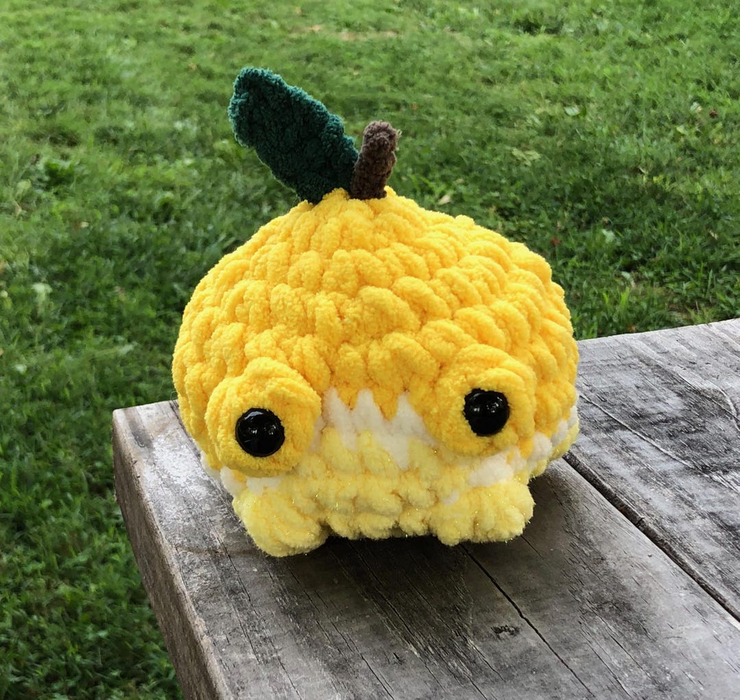 Crochet Lemon Frog Fruit Amigurumi Toad Cute Plushie Stuffed Animal - Etsy