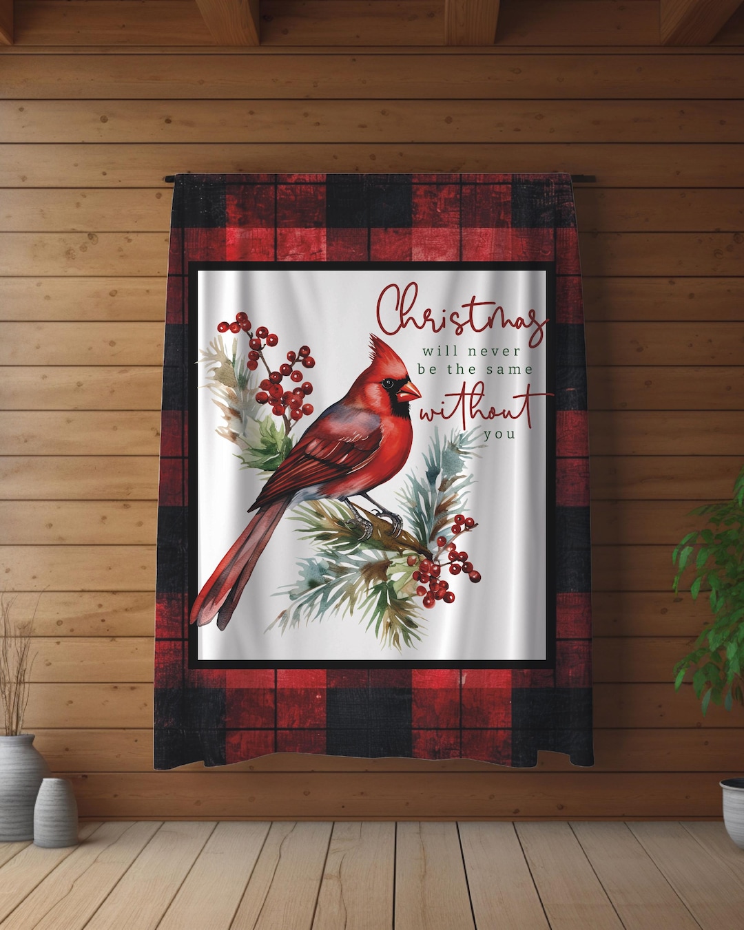 Christmas Cardinal Blanket: Holiday Cozy Throw - Etsy