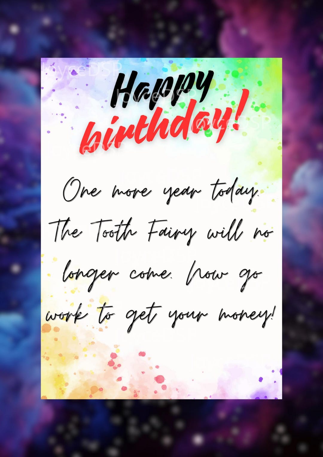 Happy Birthday, Fun Words Birthday Card - Etsy
