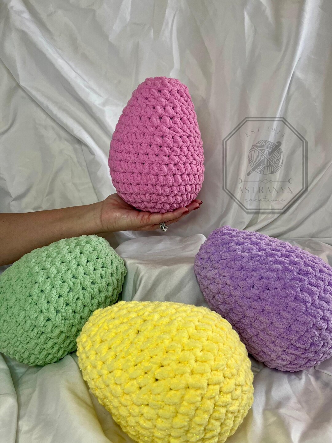 Easter Egg Bundle Set - 4 Handmade Crochet Plushies for Spring Decor ...