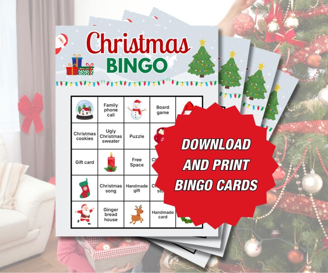 Christmas Bingo Cards | Christmas Morning Bingo Game | Fun Family ...