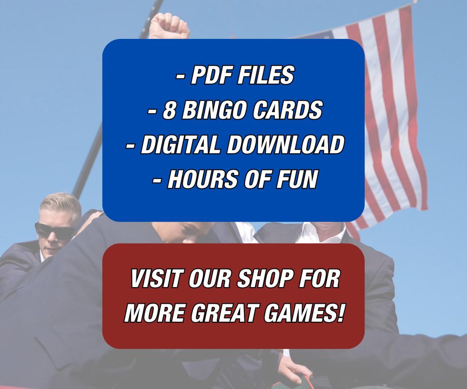 Trump Bingo Cards 2025 | 47th US President Bingo | Trump Watch Party ...