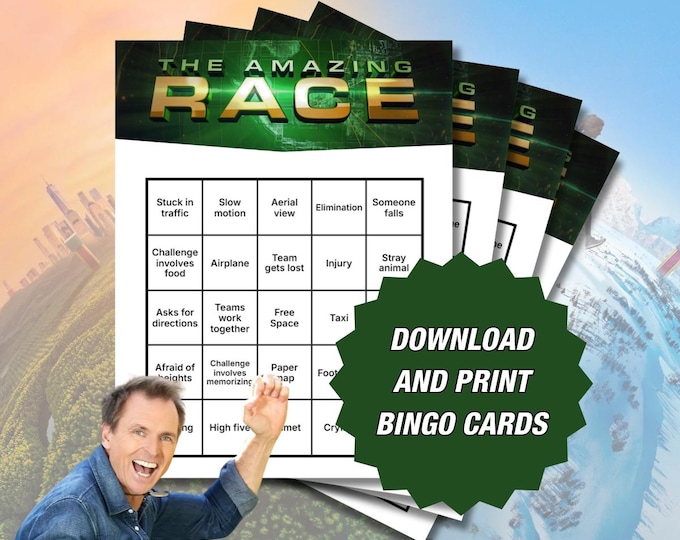 Amazing Race Party Printables -- DIGITAL -- Customizable Clue Cards and ...