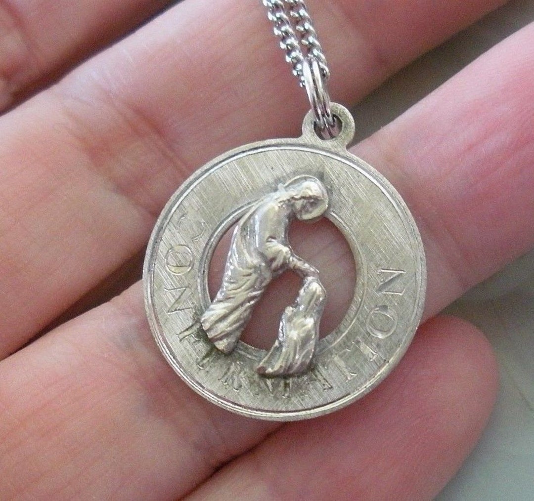 Vintage Sterling Silver CONFIRMATION 7/8 Pendant or Charm Jesus ...