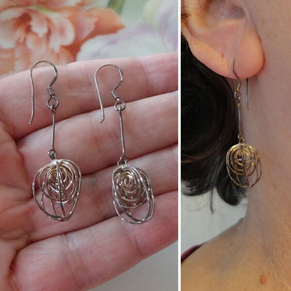 Wire Work Earrings - Etsy