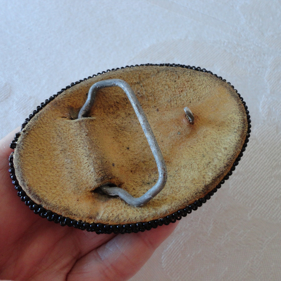 Vintage Native American Beaded Belt Buckle end of the - Etsy