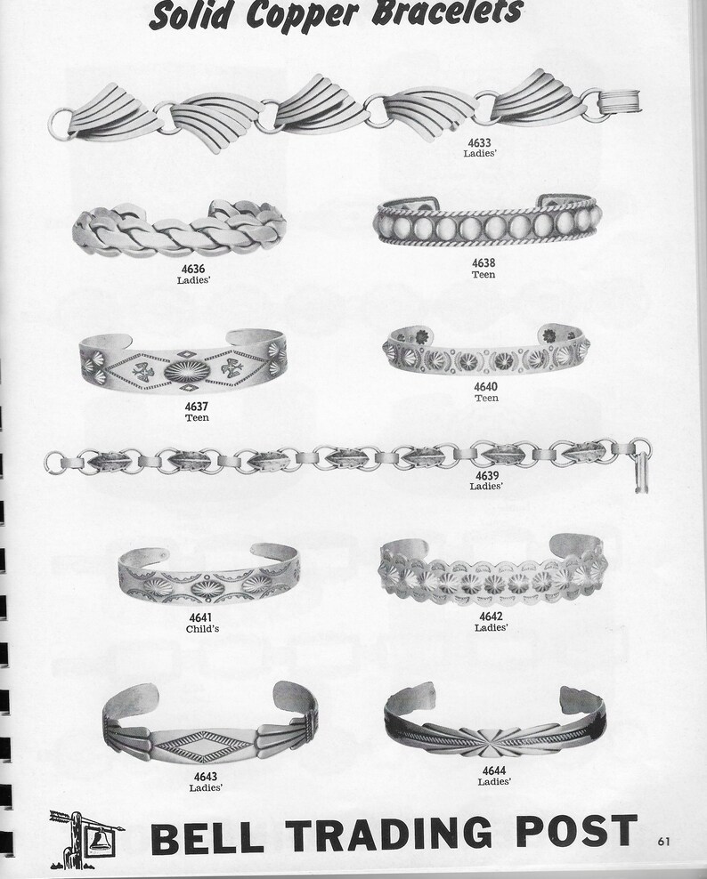 Vintage 1960s SMALL Size Bell Trading Post Copper Native - Etsy