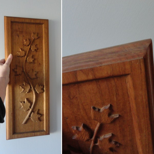Maple Leaf Wall Plaque - Etsy