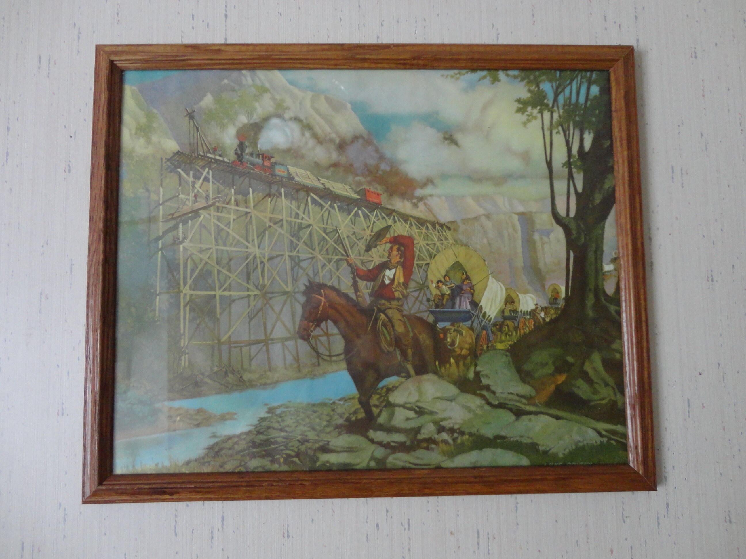 LUKE DOHENY Mid-Century Western Art Lithograph Print Made USA | Etsy