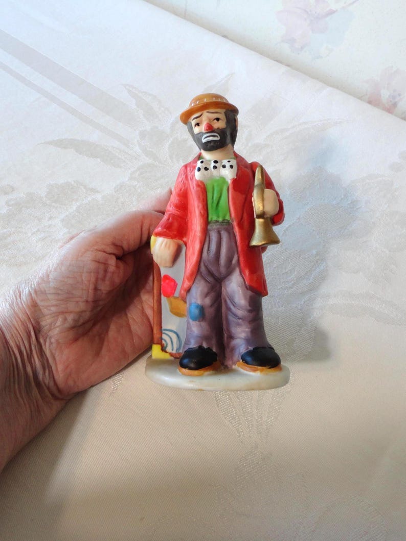 Vintage Emmett Kelly Figurine 1984 Flambro Emmett Kelly Jr Signature ...
