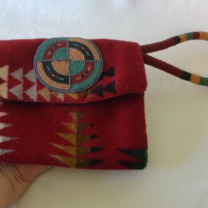 RARE Native American Indian Beadwork Wristlet Purse Seed Bead ...