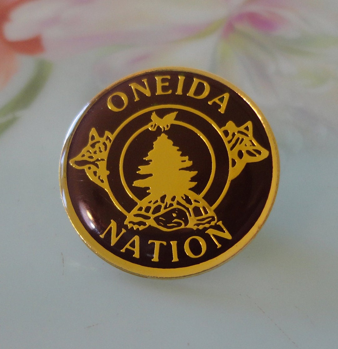 Vintage Native American "oneida Nation" Lapel Pin Rare Oneida Indian ...