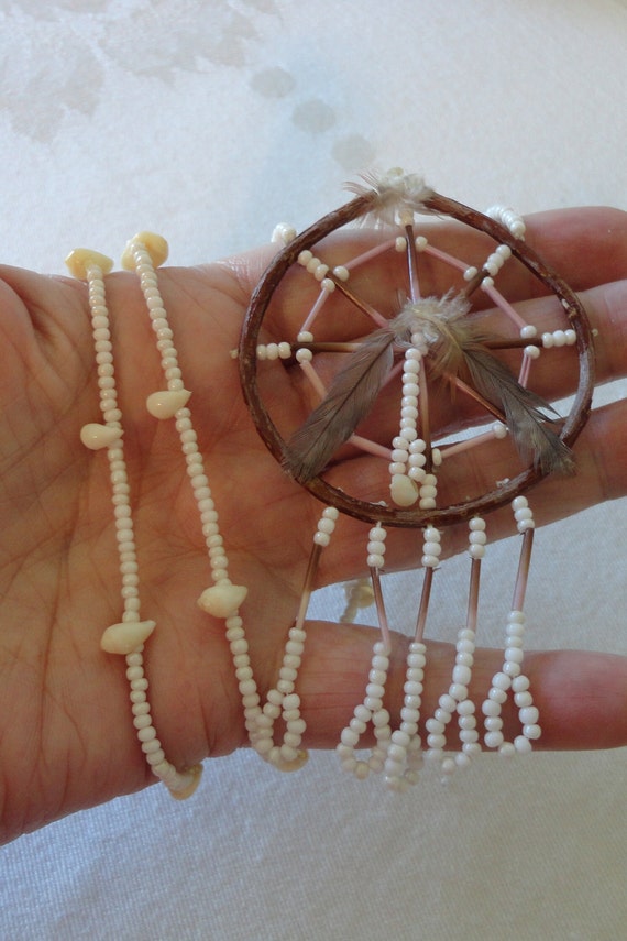 Old Native American Artisan Dreamcatcher Talisman Amu… - Gem