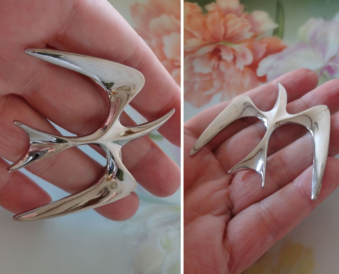 Vintage 1974 Sarah Coventry mr. Sea Gull Brooch Pin Bright & Shiny ...