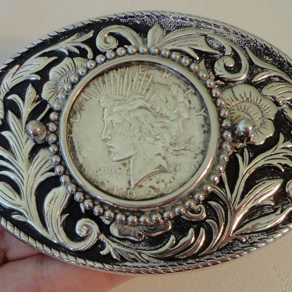 Silver Dollar Belt Buckle - Etsy