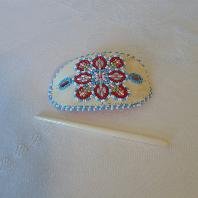 Antique Native American Beaded Hair Clip Hair Stick Barrette - Etsy