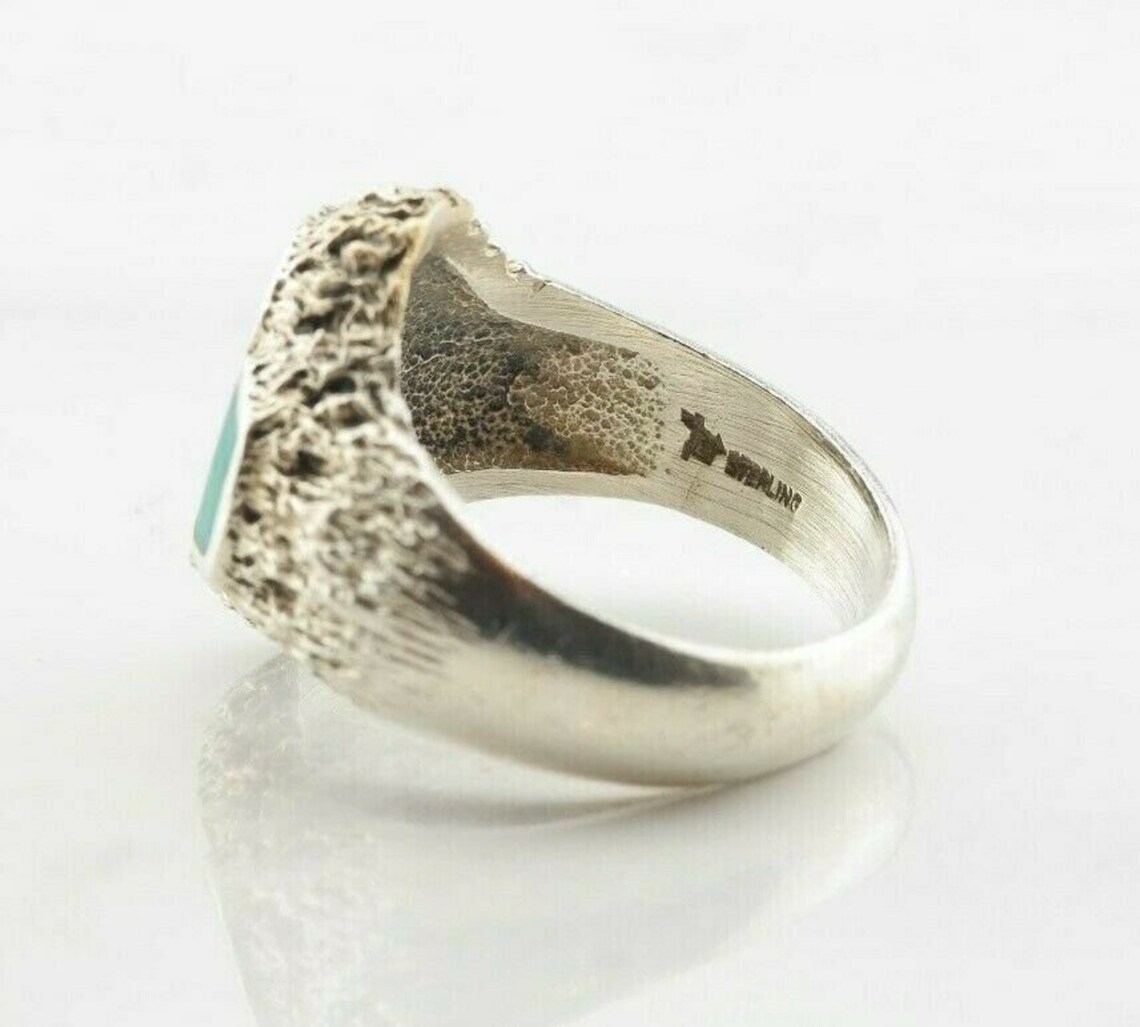 RARE Early 1960s Bell Trading Post Turquoise Men's Ring - Etsy
