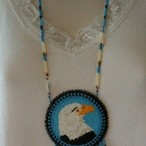 Make Offer-vintage Native American Indian Beadwork & Quillwork Bald ...