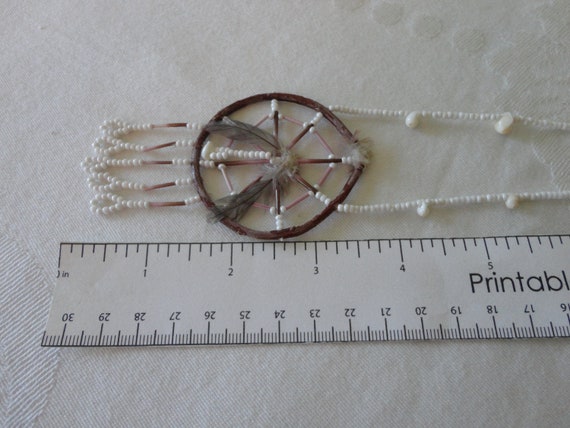 Old Native American Artisan Dreamcatcher Talisman Amu… - Gem