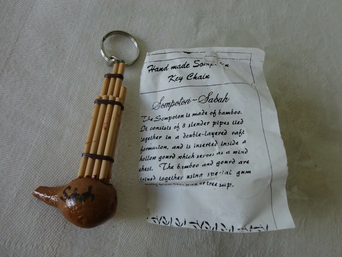 Vintage Handmade Borneo Sompoton/sumpotan bamboo Pipes Gourd - Etsy
