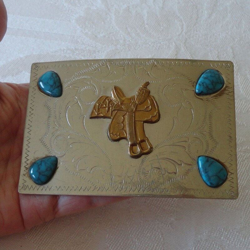 Turquoise Belt Buckle - Etsy