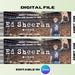 Editable Ed Sheeran Mathematics Tour Canva Concert Ticket Template ...