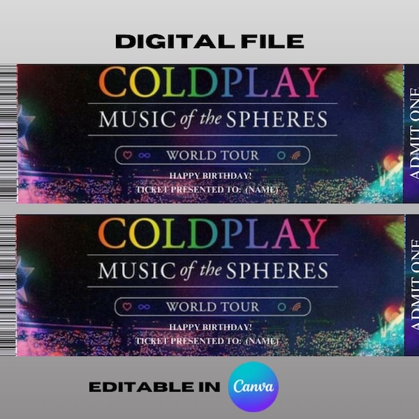 Coldplay Tickets July 2026 - Etsy New Zealand