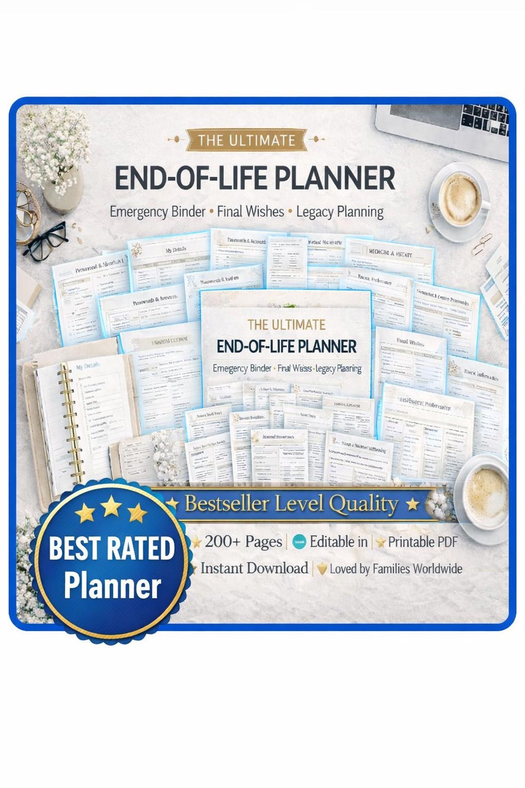 ULTIMATE End-of-life Planner | 200+ Page Emergency Binder • Final ...