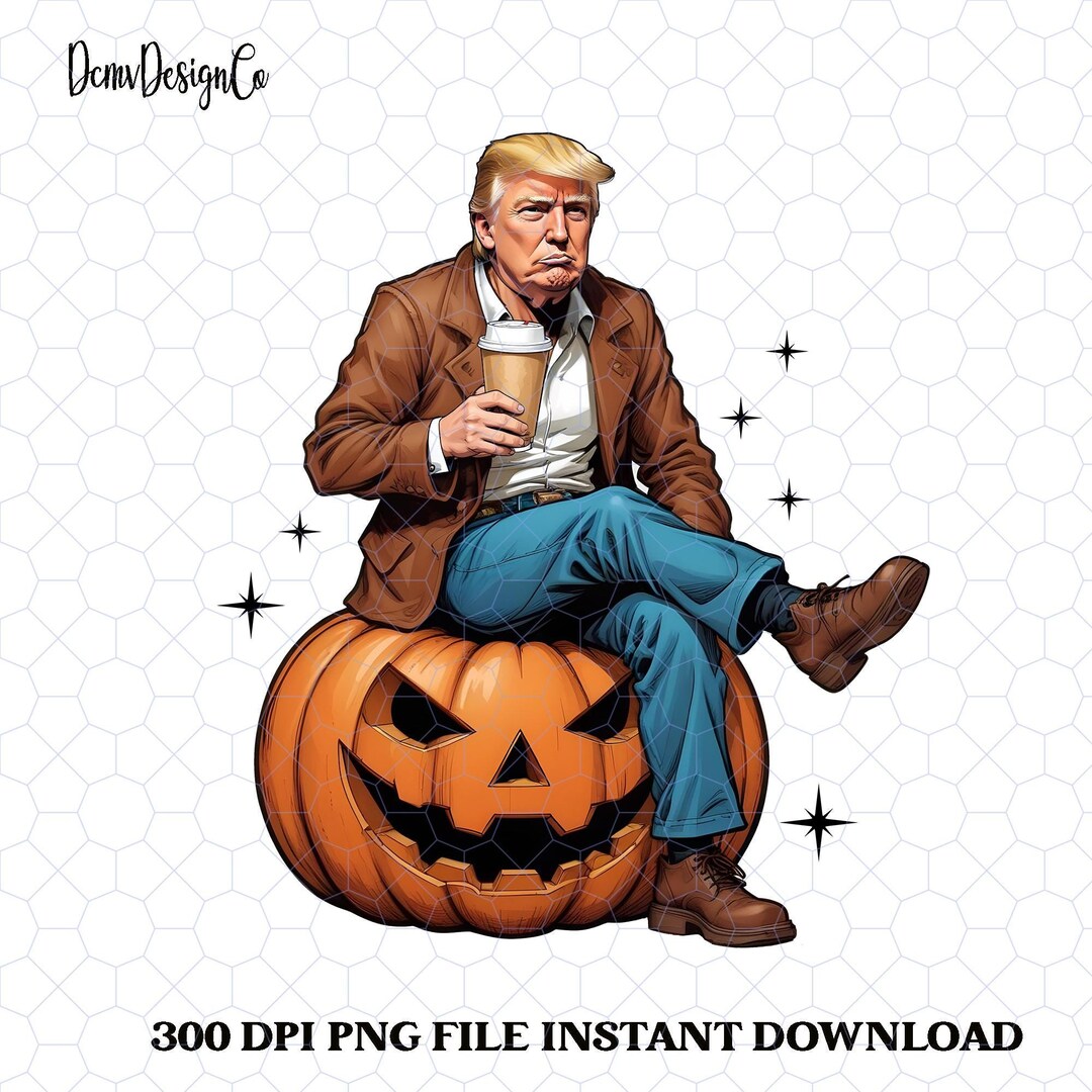 Halloween Donald Trump Png, Trump Pumpkin Vote for Trump Png, Trump ...