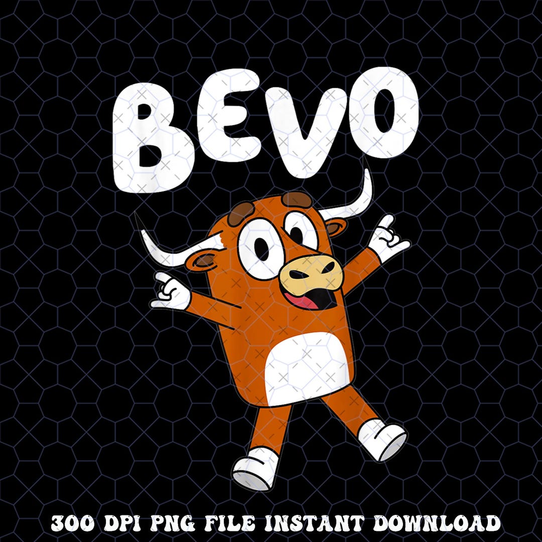 Bevo Longhorn Bull Funny Cartoon for Toddler Kids Boys Girls Png, Bevo ...