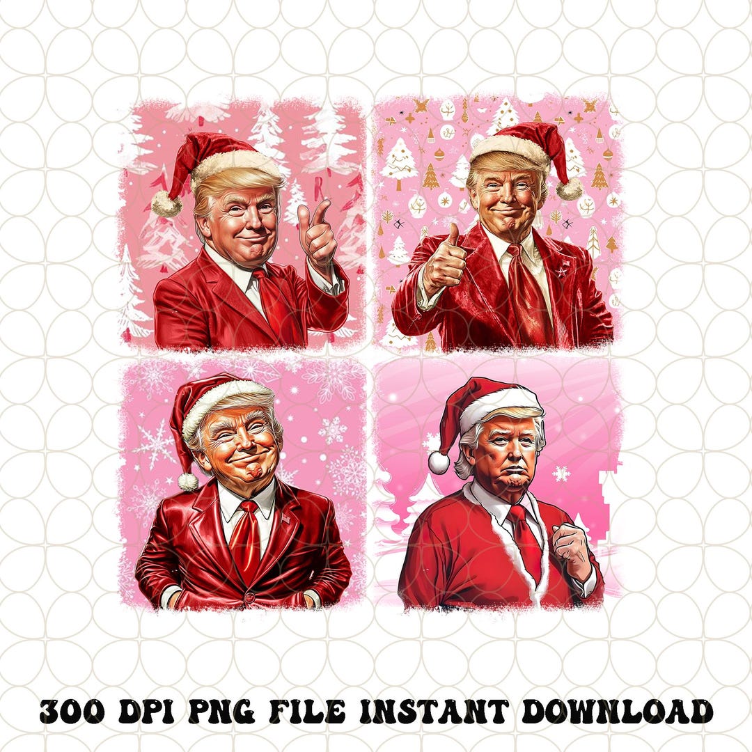 Trump Christmas Png, Christmas Trump Santa Claus Png, Make Christmas ...